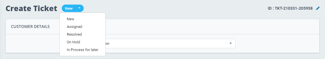 Creation of Tickets - ROS India