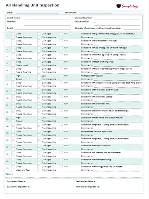 Air Handling Unit Inspection | ReachOutSuite
