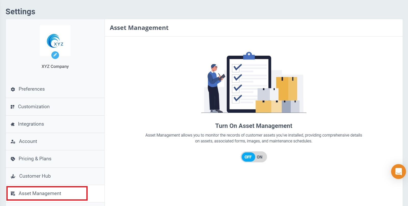 Configuring Asset Management - ReachOut