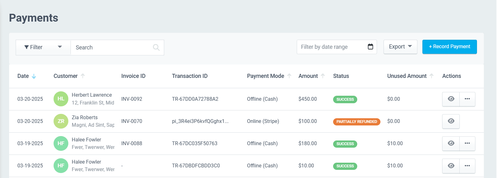 Recording Offline Payments - ReachOut